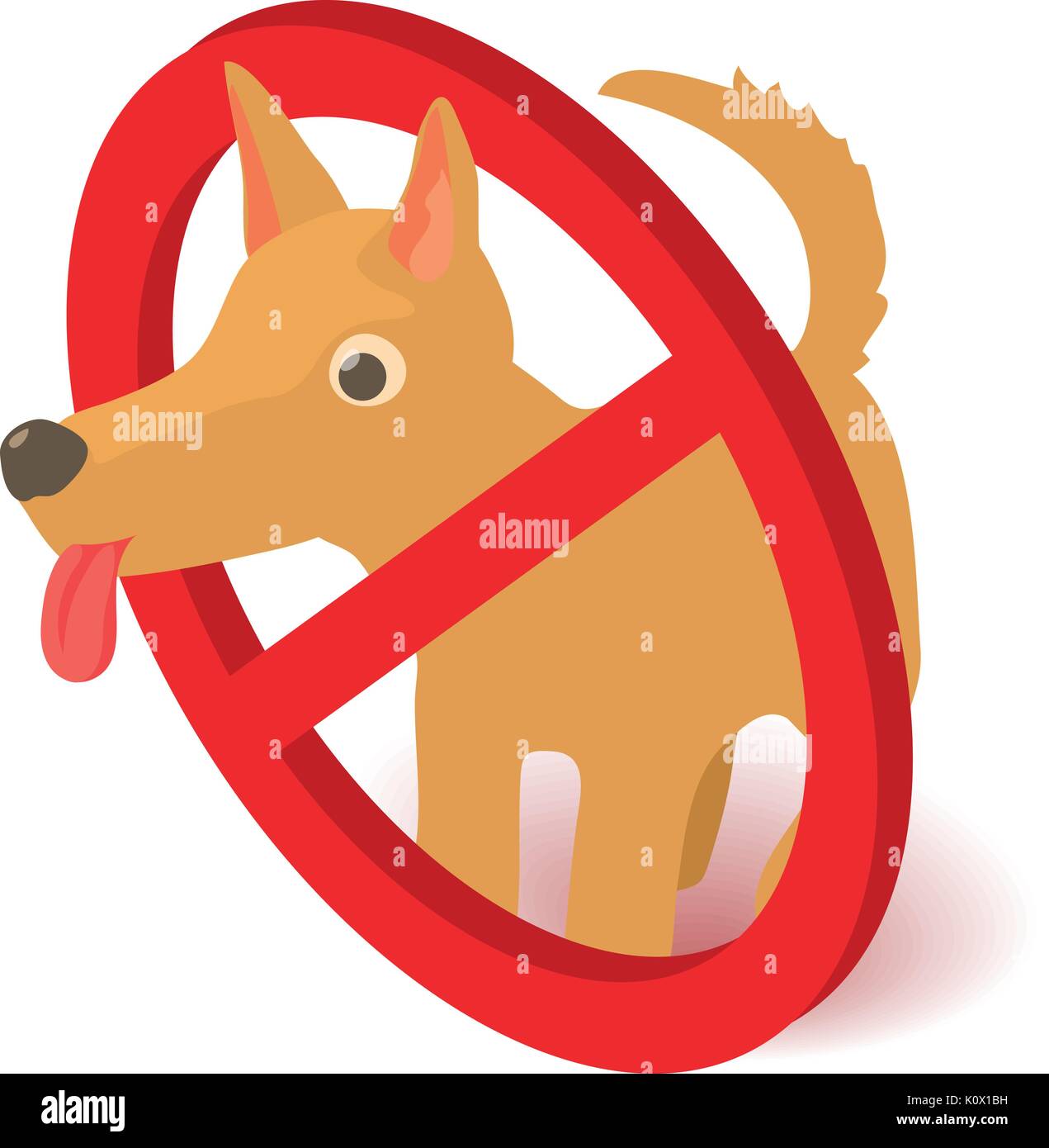 No dog icon, isometric 3d style Stock Vector Image & Art - Alamy