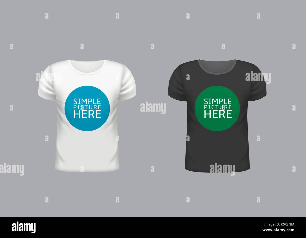 Blank front view shirt Stock Vector Images - Alamy