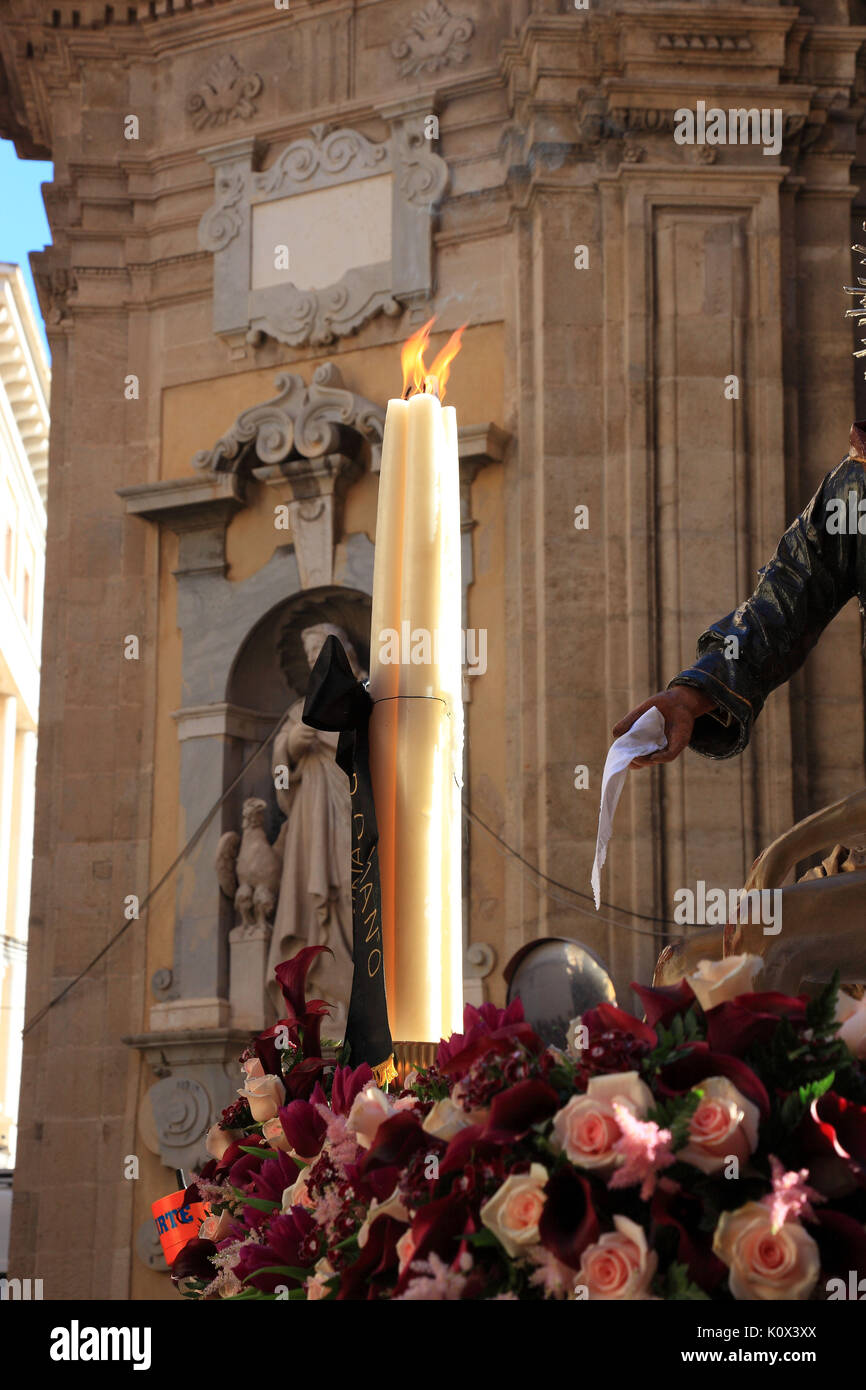 Italy, Sicily, city Trapani, the Processione dei Misteri di Trapani, at ...