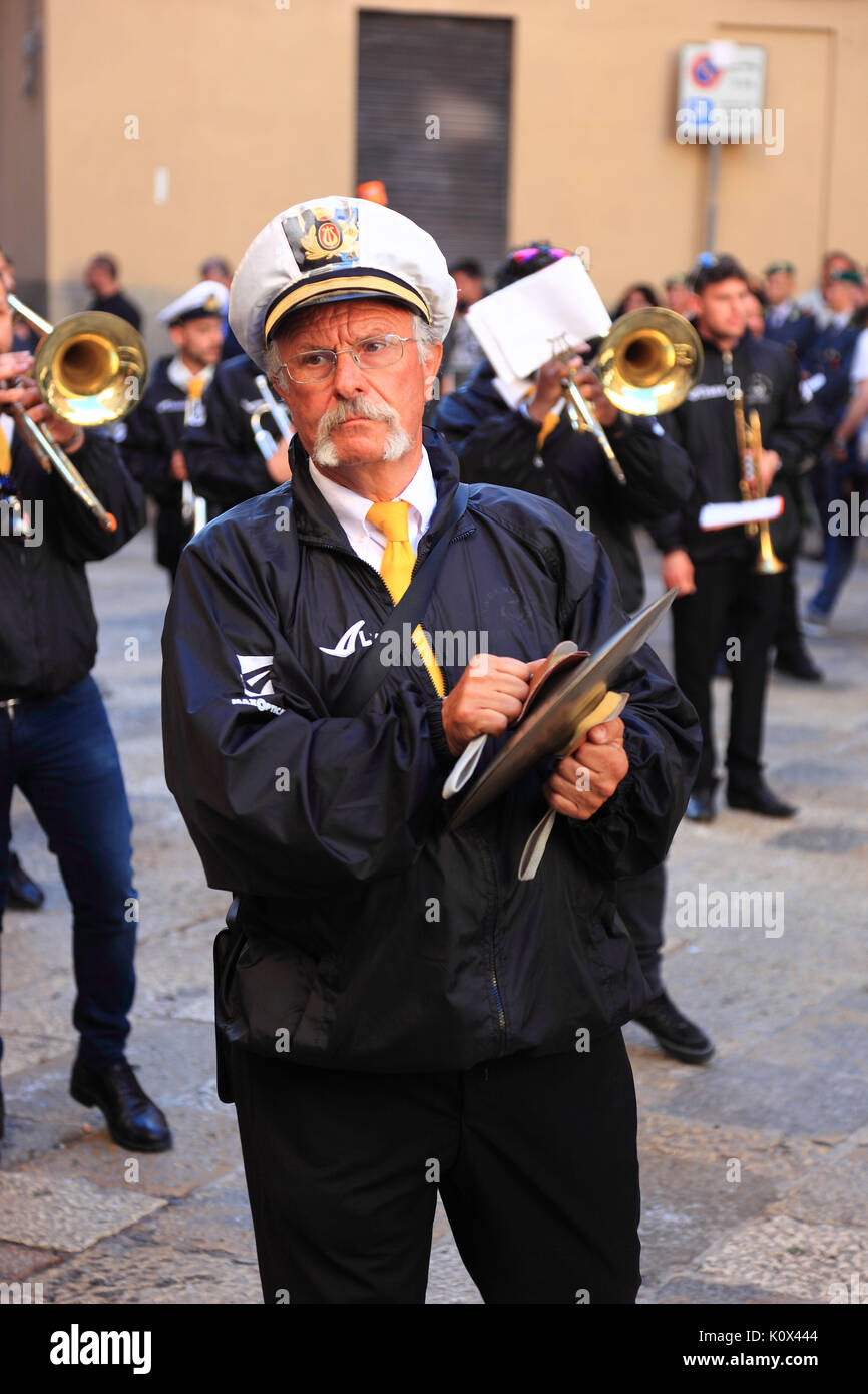 Italy, Sicily, city Trapani, the Processione dei Misteri di Trapani ...