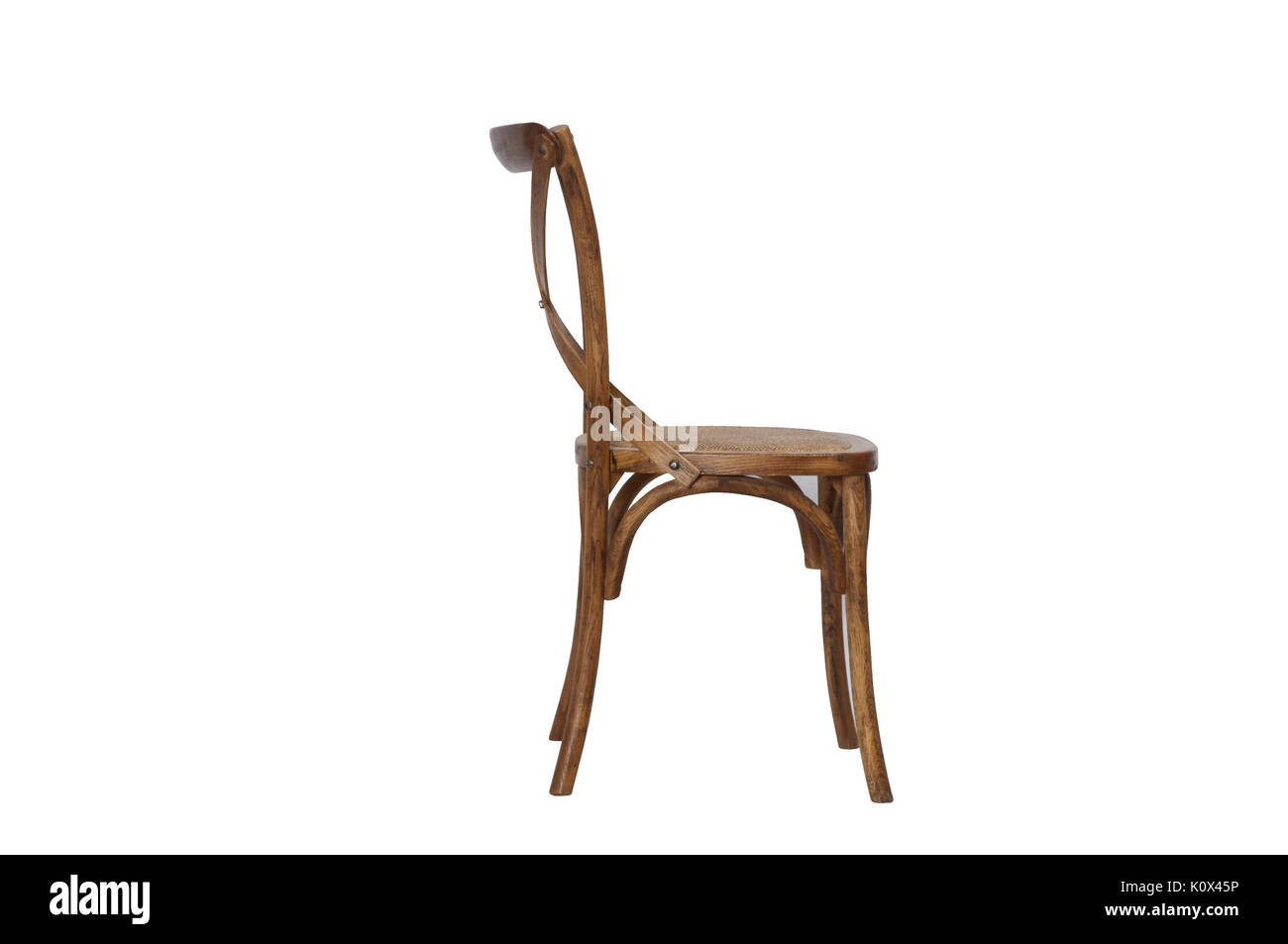 Elegant Wooden classic Chair on white background Stock Photo - Alamy