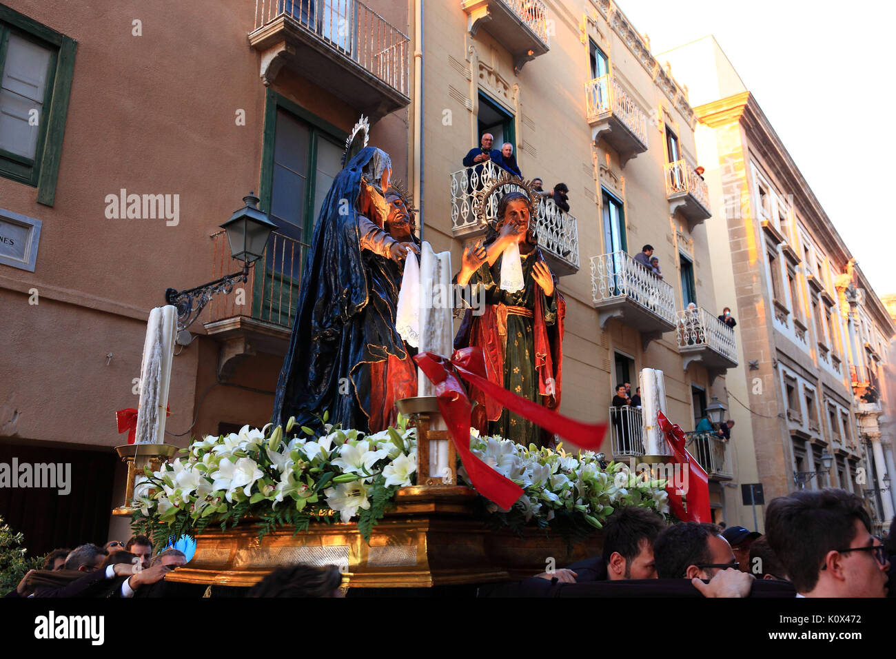 Sicily, Old Town Trapani, Good Friday Mystery Procession La Processione ...
