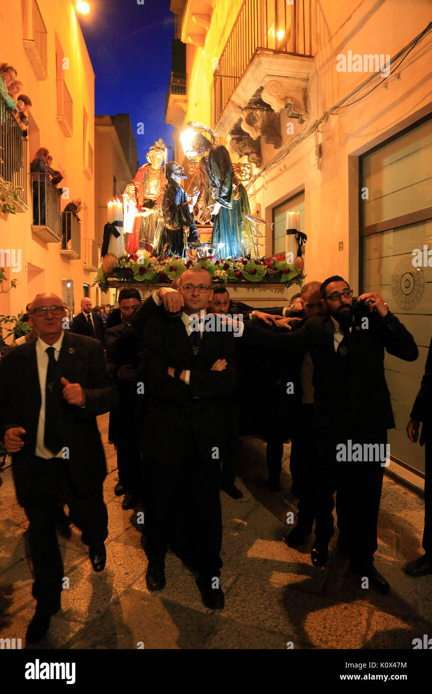 Sicily, Old Town Trapani, Good Friday Mystery Procession La Processione ...