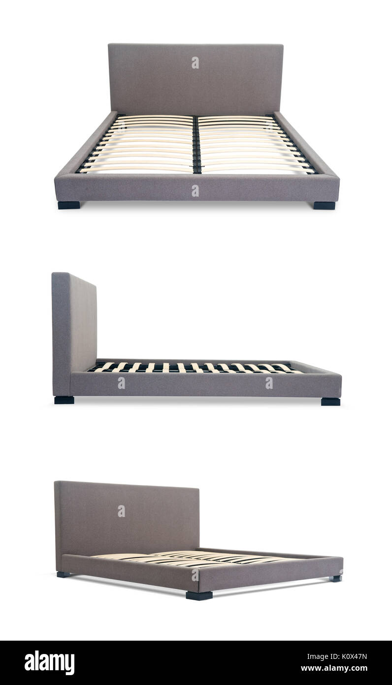 Modern Bed frame furniture in different angles Stock Photo - Alamy