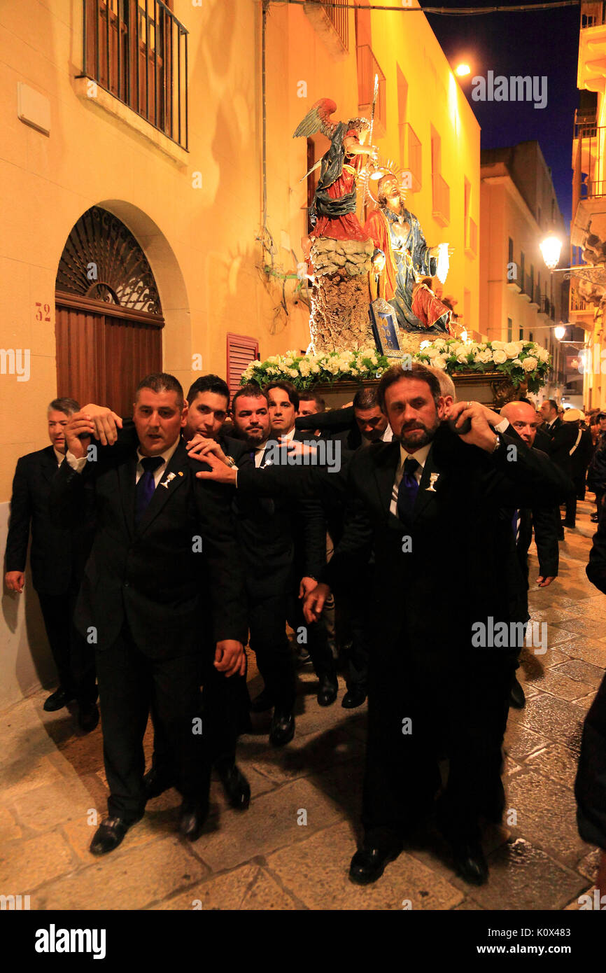 Sicily, Old Town Trapani, Good Friday Mystery Procession La Processione ...