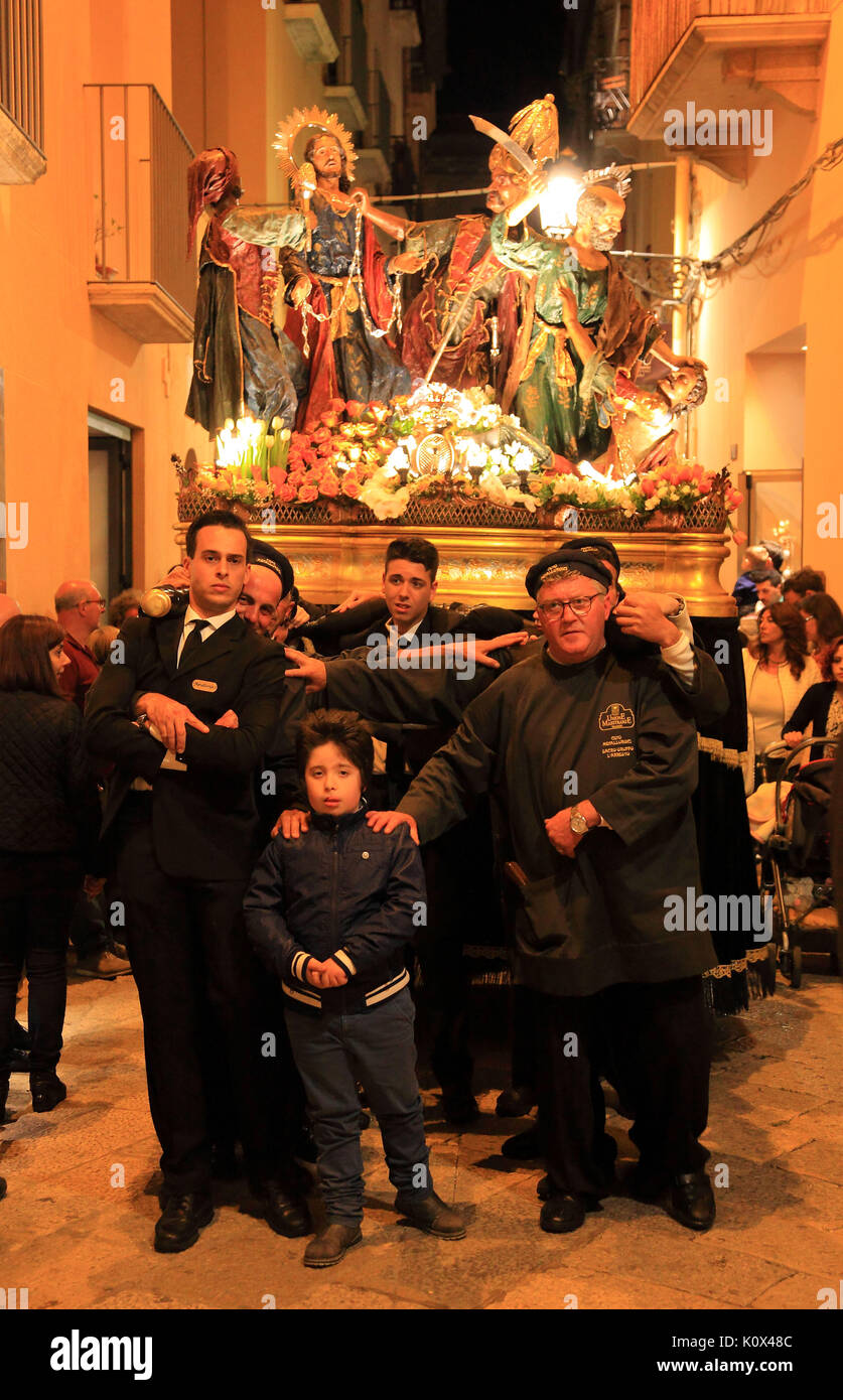 Sicily, Old Town Trapani, Good Friday Mystery Procession La Processione ...