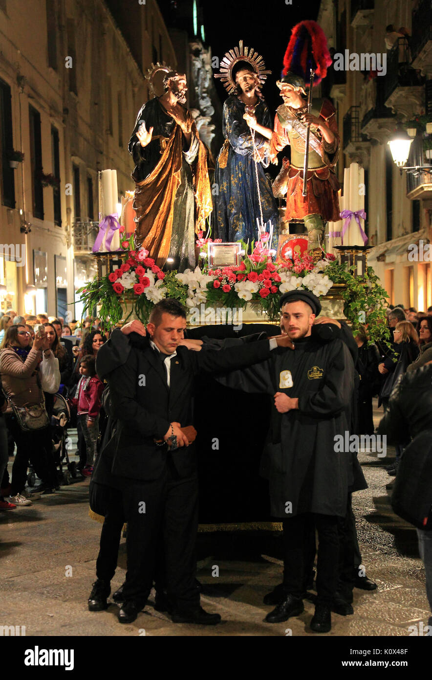 Sicily, Old Town Trapani, Good Friday Mystery Procession La Processione ...