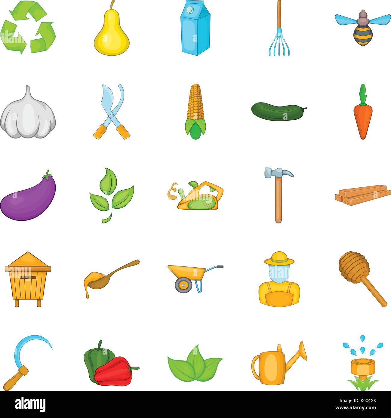 Arable farming landscape Stock Vector Images - Alamy