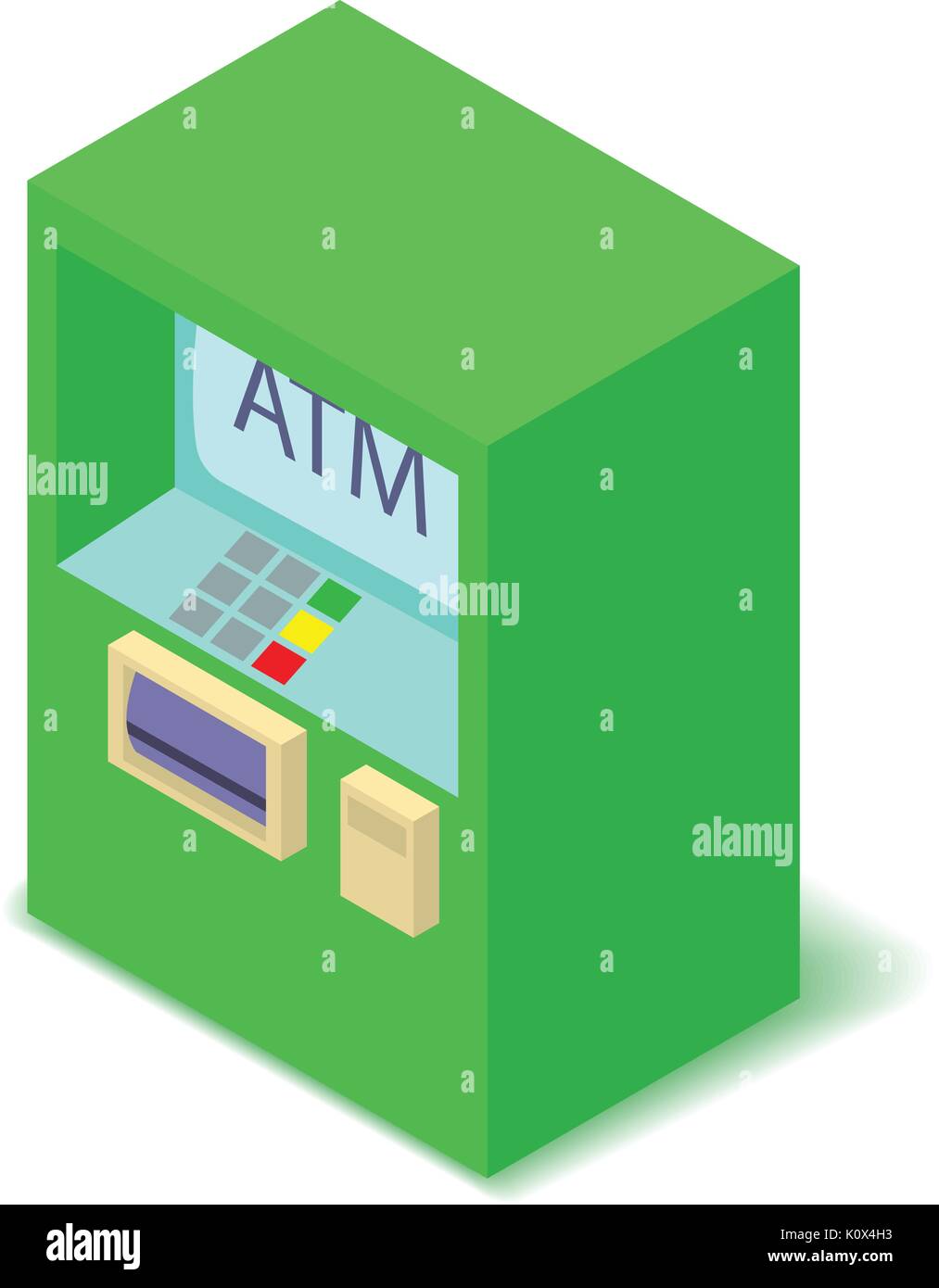 Atm icon, isometric 3d style Stock Vector Image & Art - Alamy