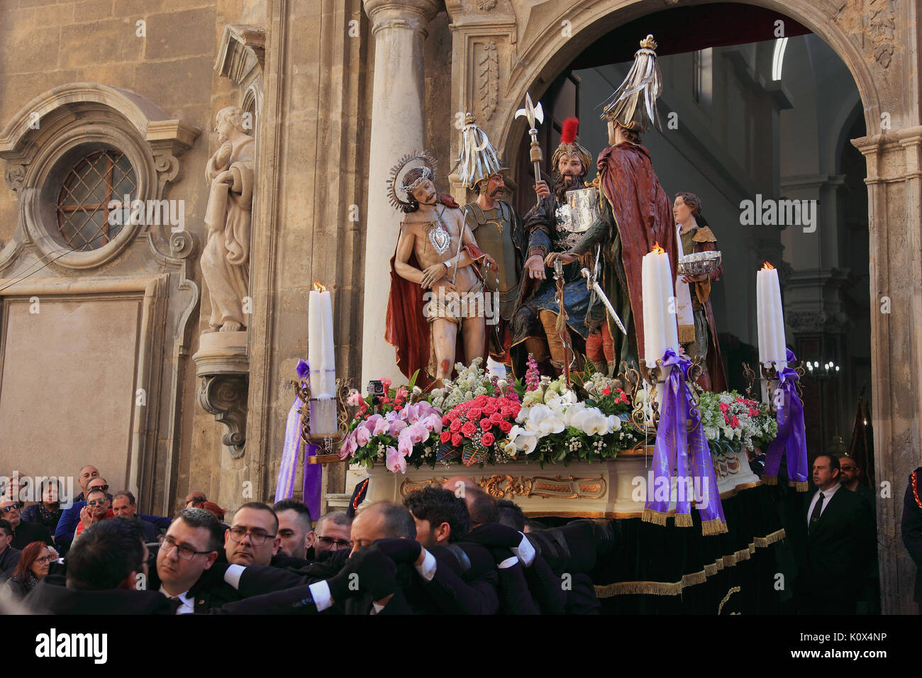Sicily, old town Trapani, Good Friday Mystery Procession La Processione ...