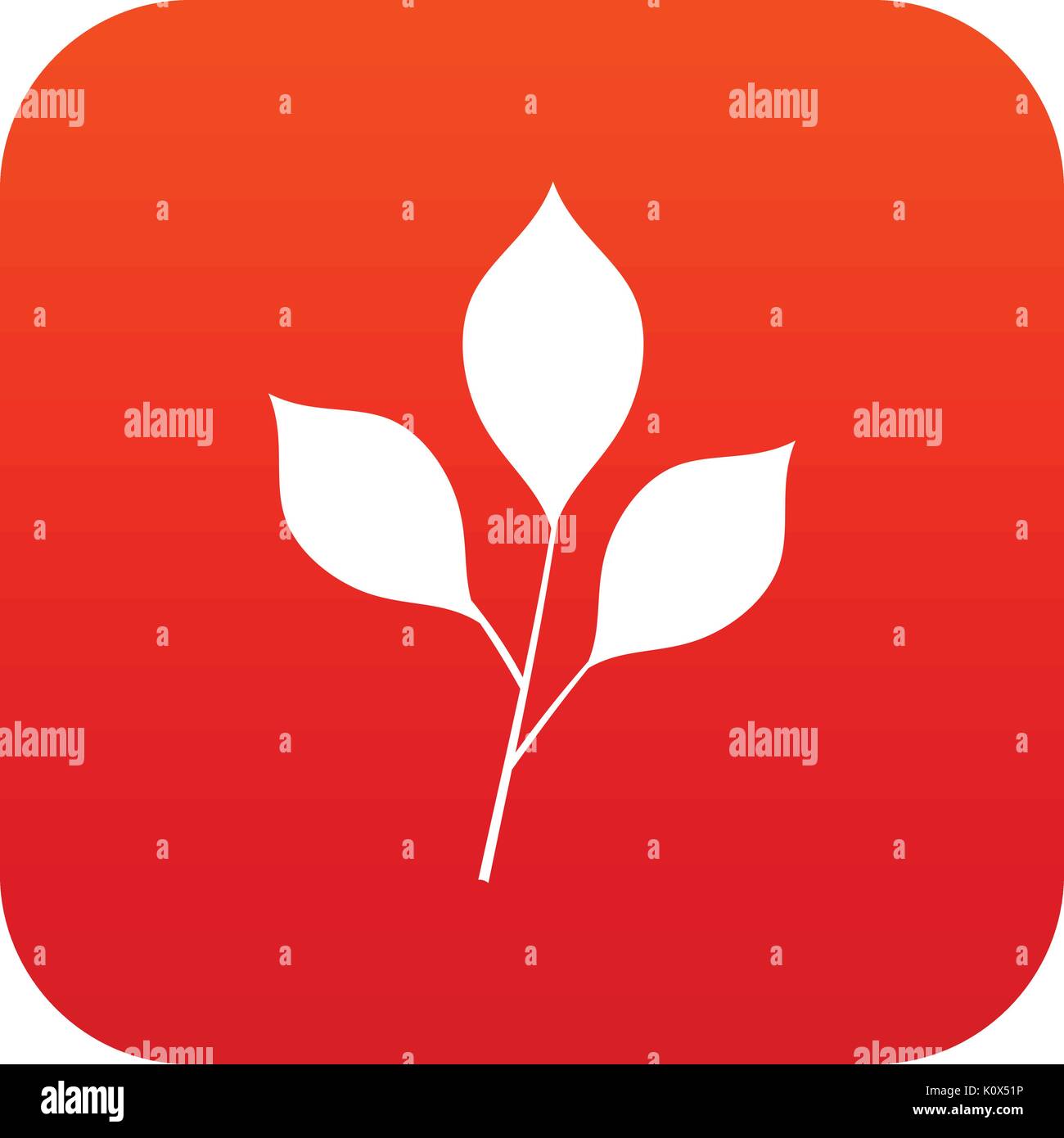 Cherry leaves icon digital red Stock Vector Image & Art - Alamy