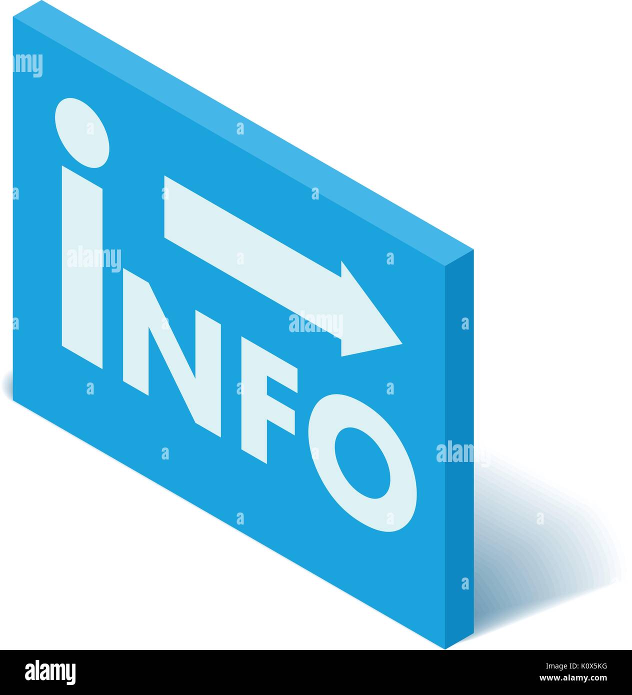 Sign board icon, isometric 3d style Stock Vector Image & Art - Alamy