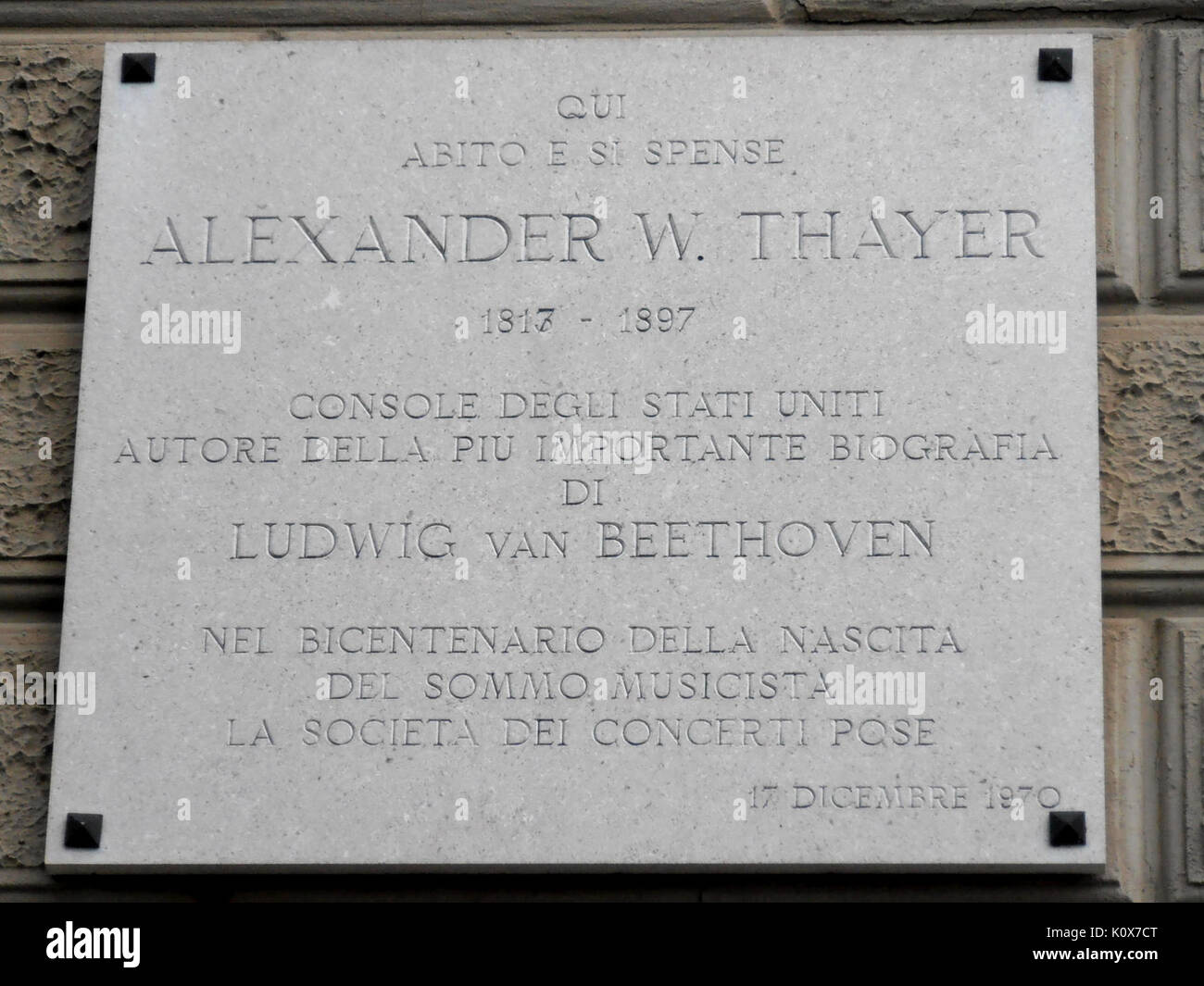 Alexander Wheelock Thayer Trieste Riva Grumula Stock Photo - Alamy