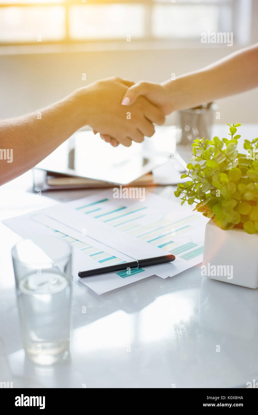 Business partnership meeting concept. Image businessmans handshake ...
