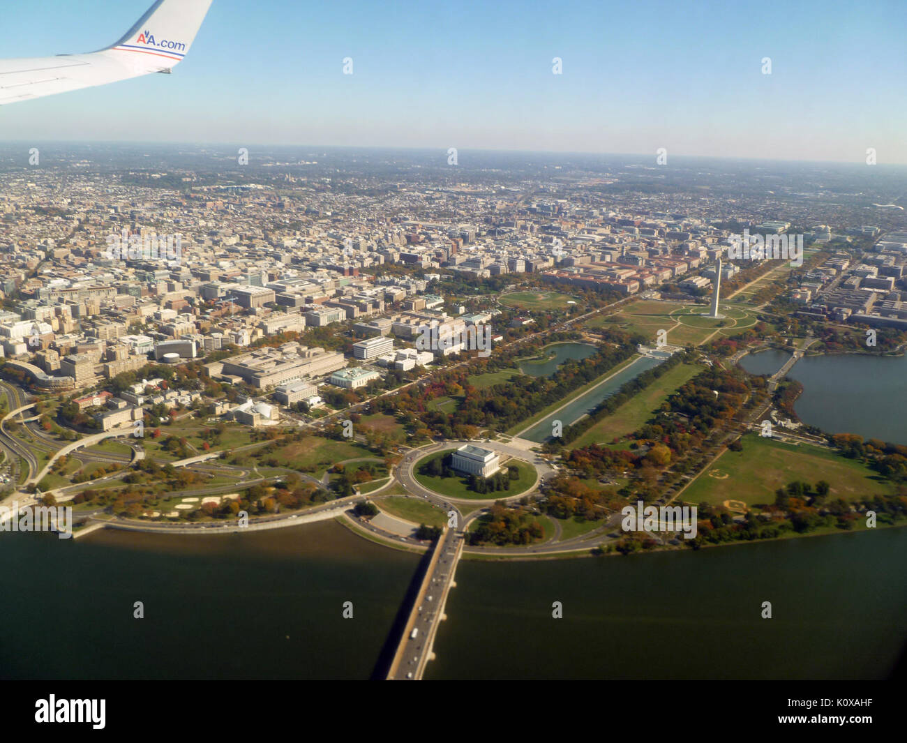 Aerial view of National Mall Stock Photo - Alamy