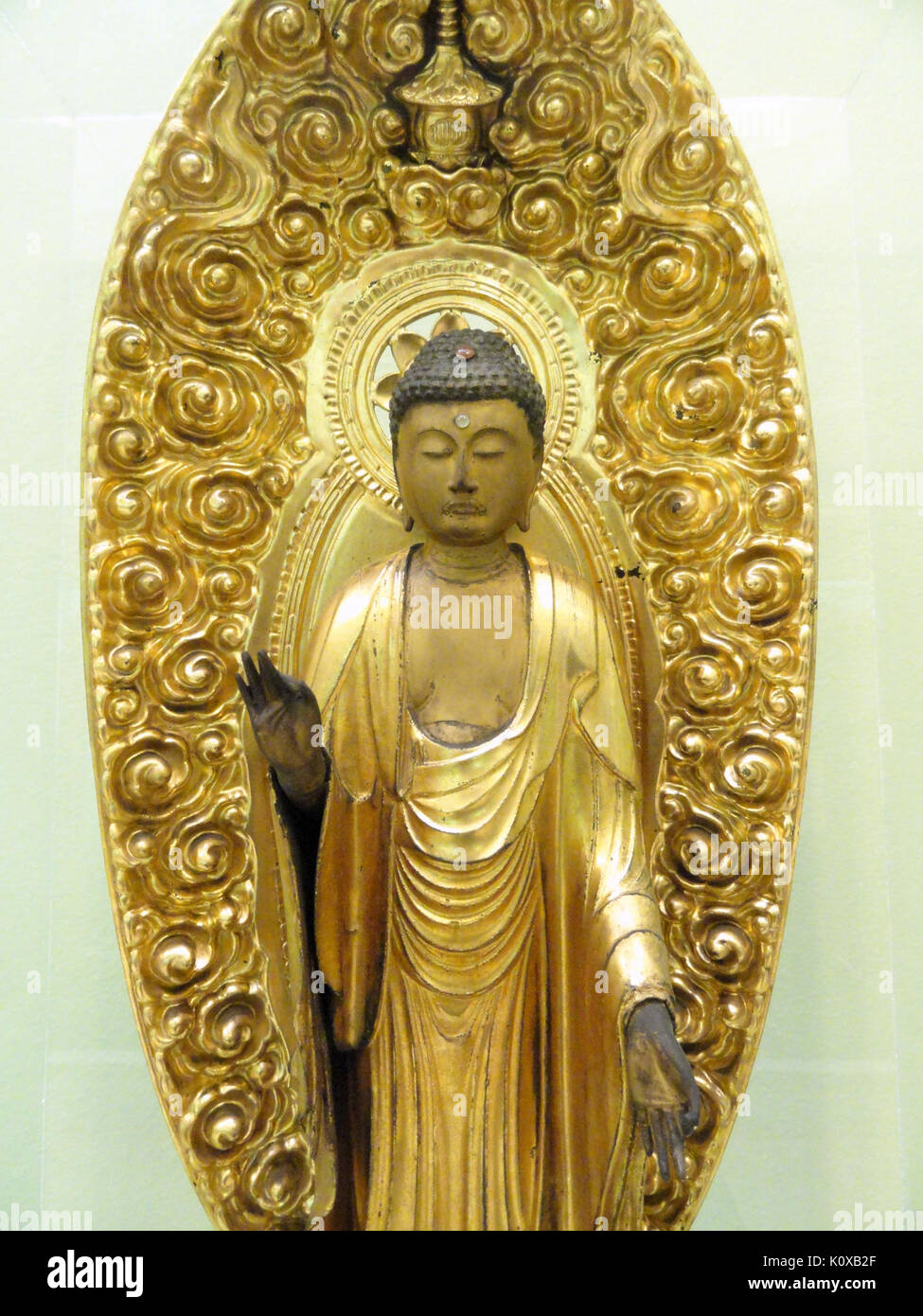 Amida Nyorai Buddha, Japan, 1700s, lacquer, wood, and gold leaf George ...