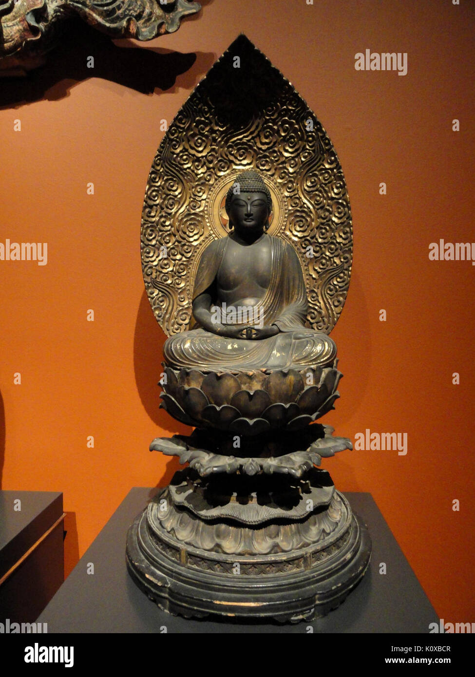 Amida Buddha, view 1, Japan, 17th century AD, wood with gilding San ...