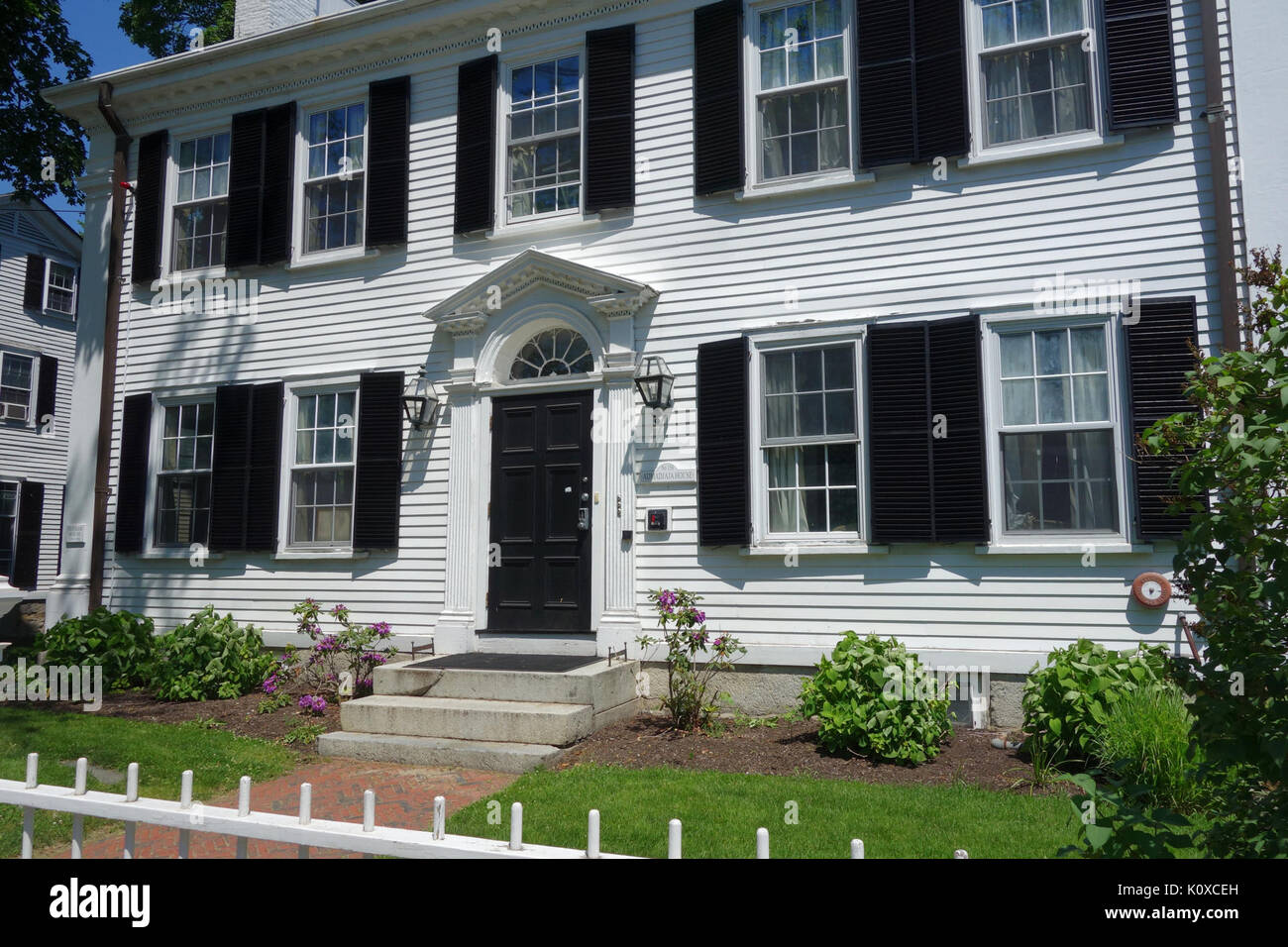 This photograph shows the Admadjaja House at Concord Academy, a notable ...