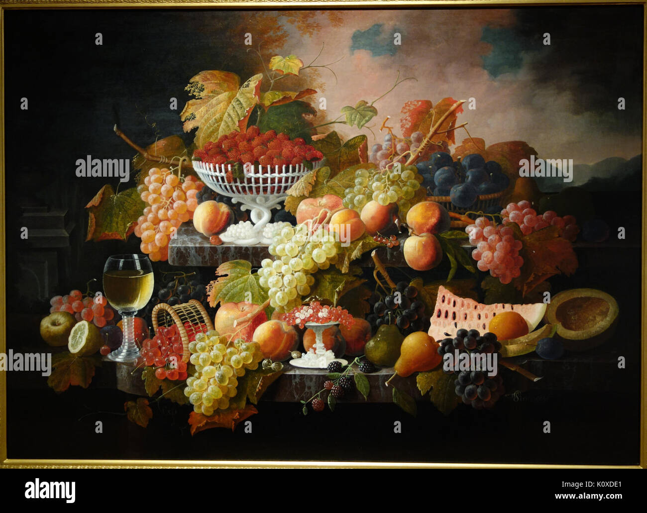 Abundance of Fruit by Severin Roesen, 1860, oil on canvas New Britain ...
