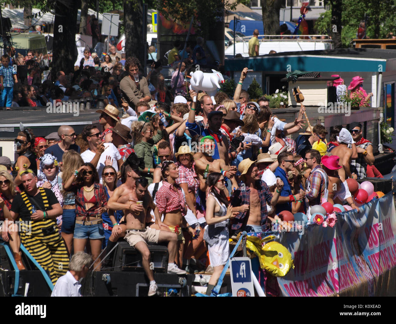 Gay pride flag parade hi-res stock photography and images - Alamy