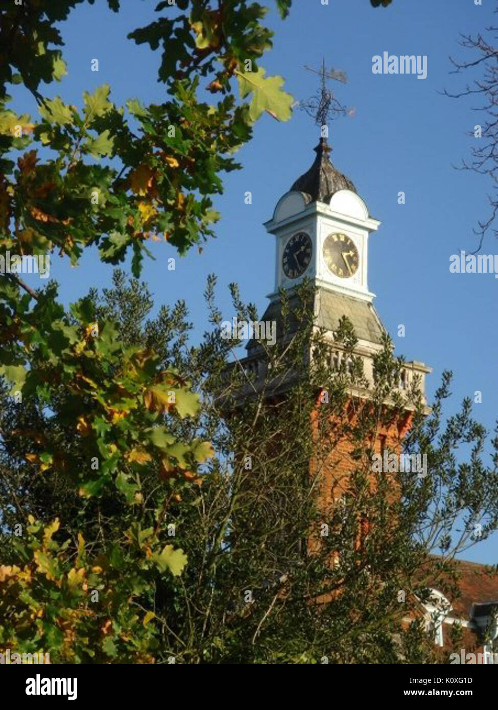 Aldenham House clock tower Stock Photo - Alamy