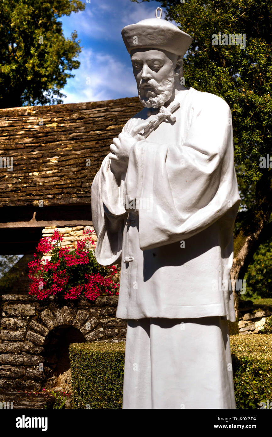 Statue of St. John Gabriel Perboyre. Le Puech, Lot, France Stock Photo ...