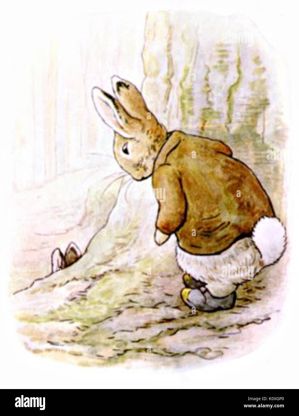This image likely represents a scene from the work of Beatrix Potter ...