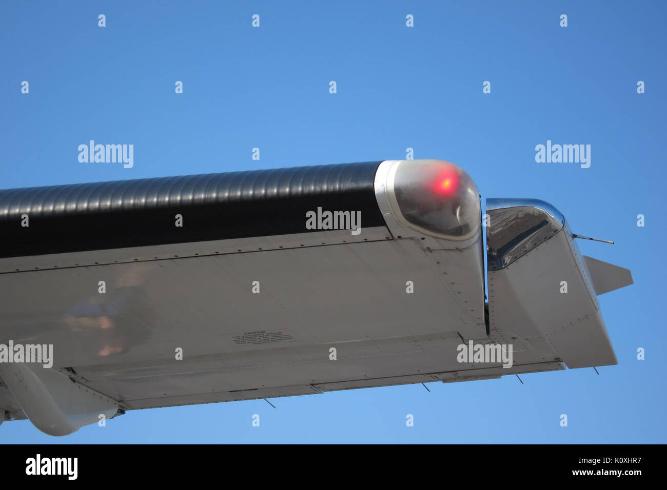 Aileron horn of ATR 72 (left wing Stock Photo - Alamy