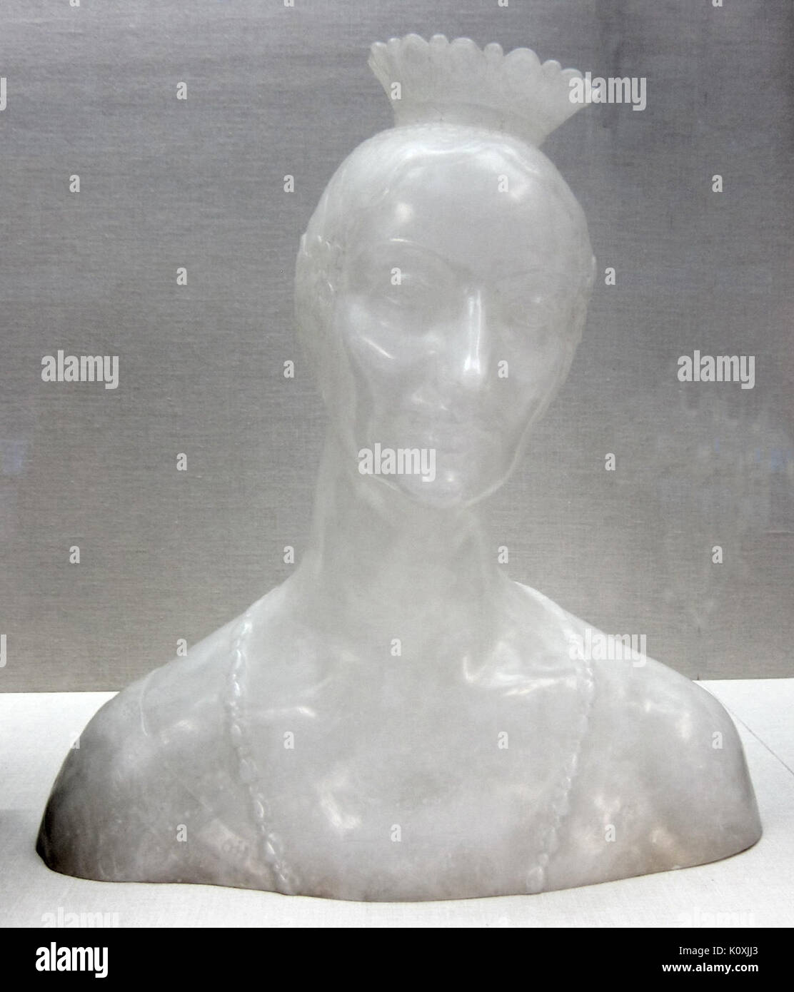 Alabaster bust of Marie Elsie Whelen Clews by Henry Clews, Jr., 1917 ...