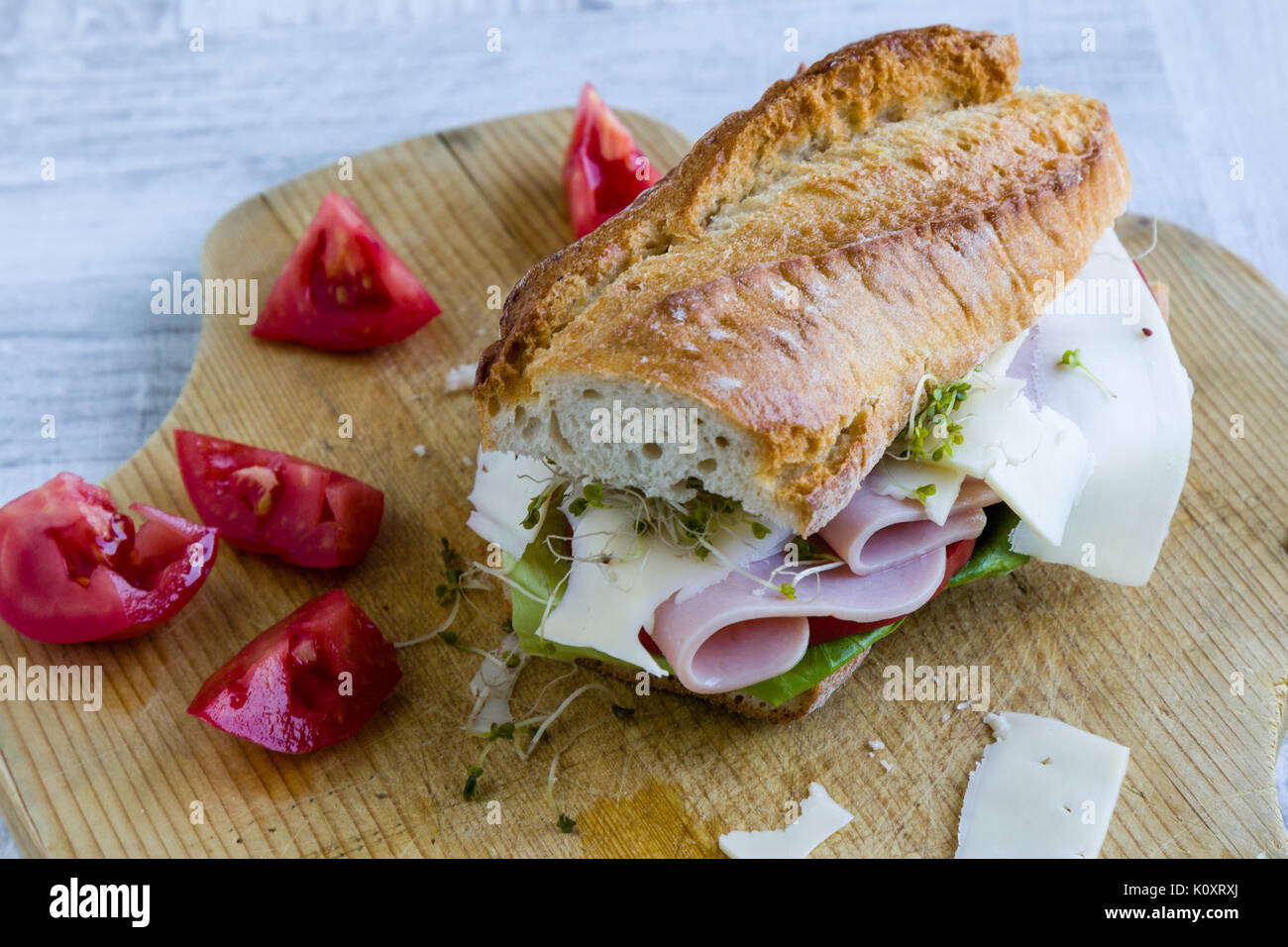 Big ham sandwich hi-res stock photography and images - Alamy