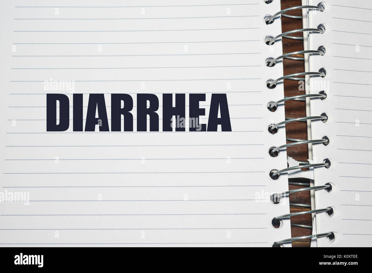 diarrhea written on white paper, health concept background Stock Photo ...