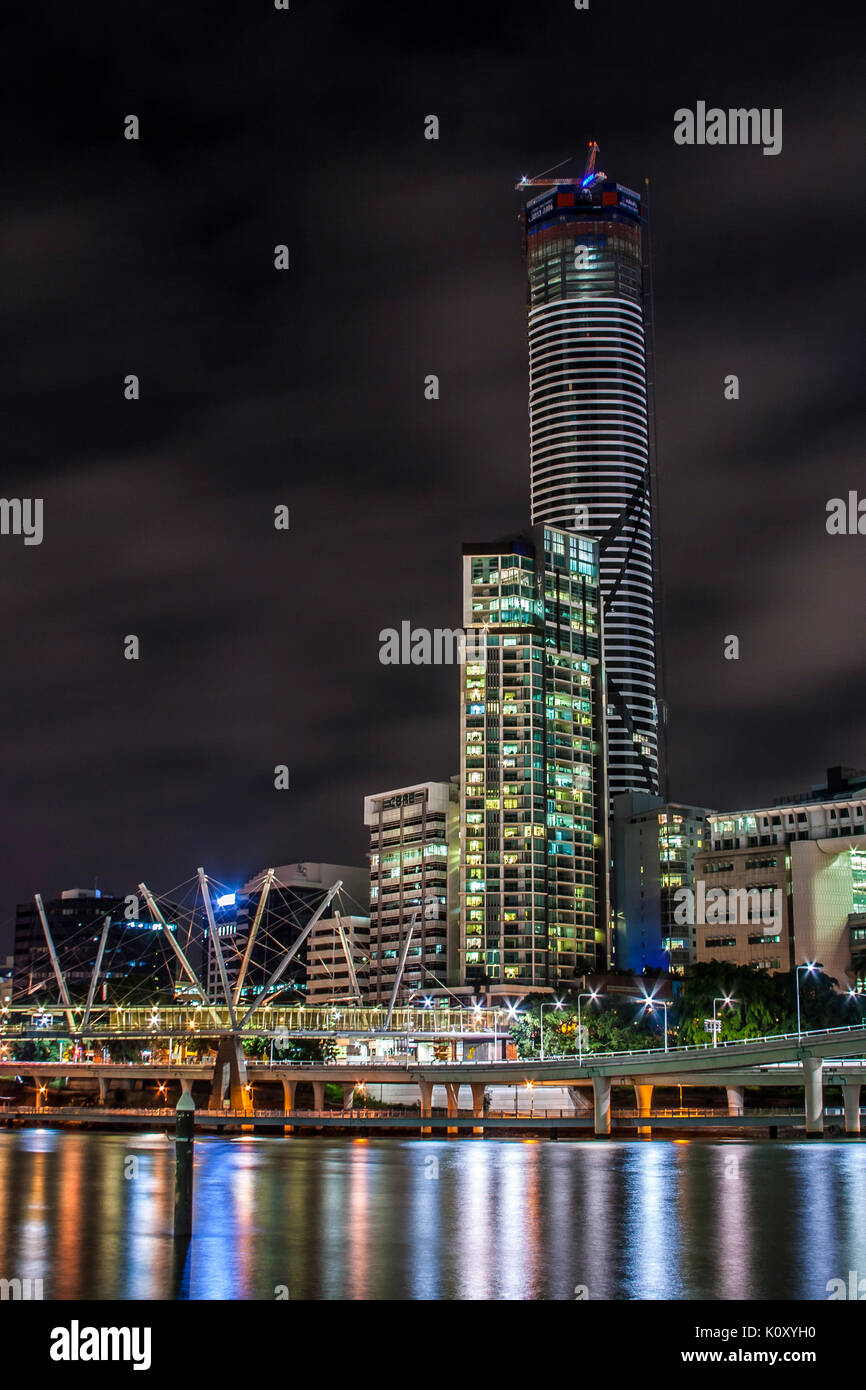 Brisbane at night Stock Photo - Alamy