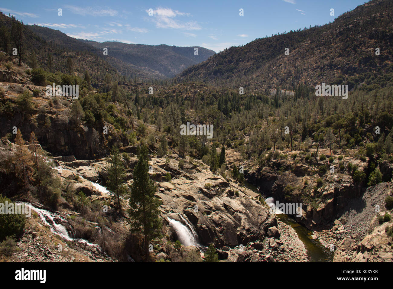 View from O'Shaughnessy Dam overlooking Hetch Hetchy Valley and the ...