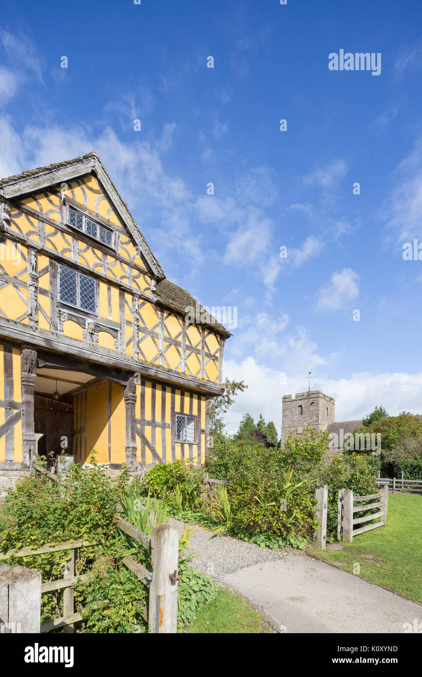 Stokesay Castle a medieval fortified manor houses, Shropshire, England ...