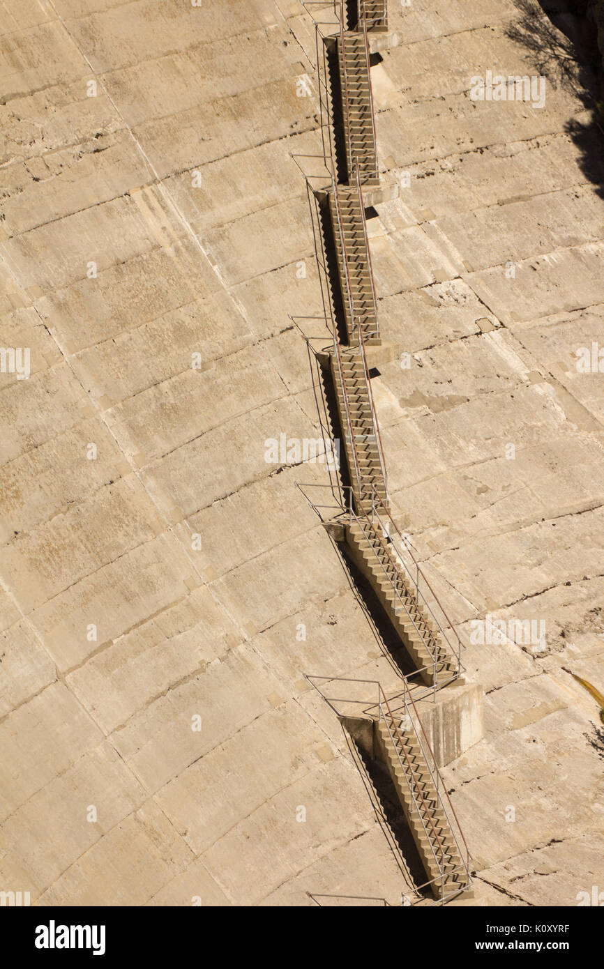 Staircase along dam wall hi-res stock photography and images - Alamy