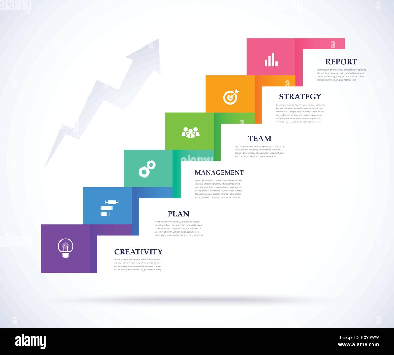 6 step infographics hi-res stock photography and images - Alamy