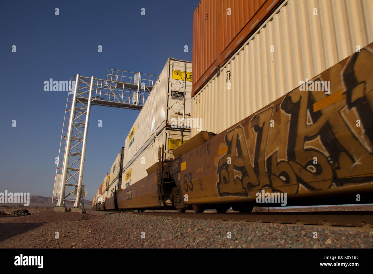 American freight train hi-res stock photography and images - Alamy