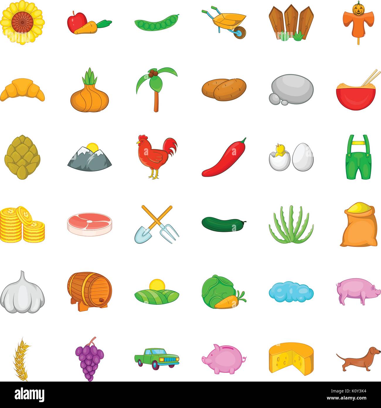 Shovel icons set, cartoon style Stock Vector Image & Art - Alamy