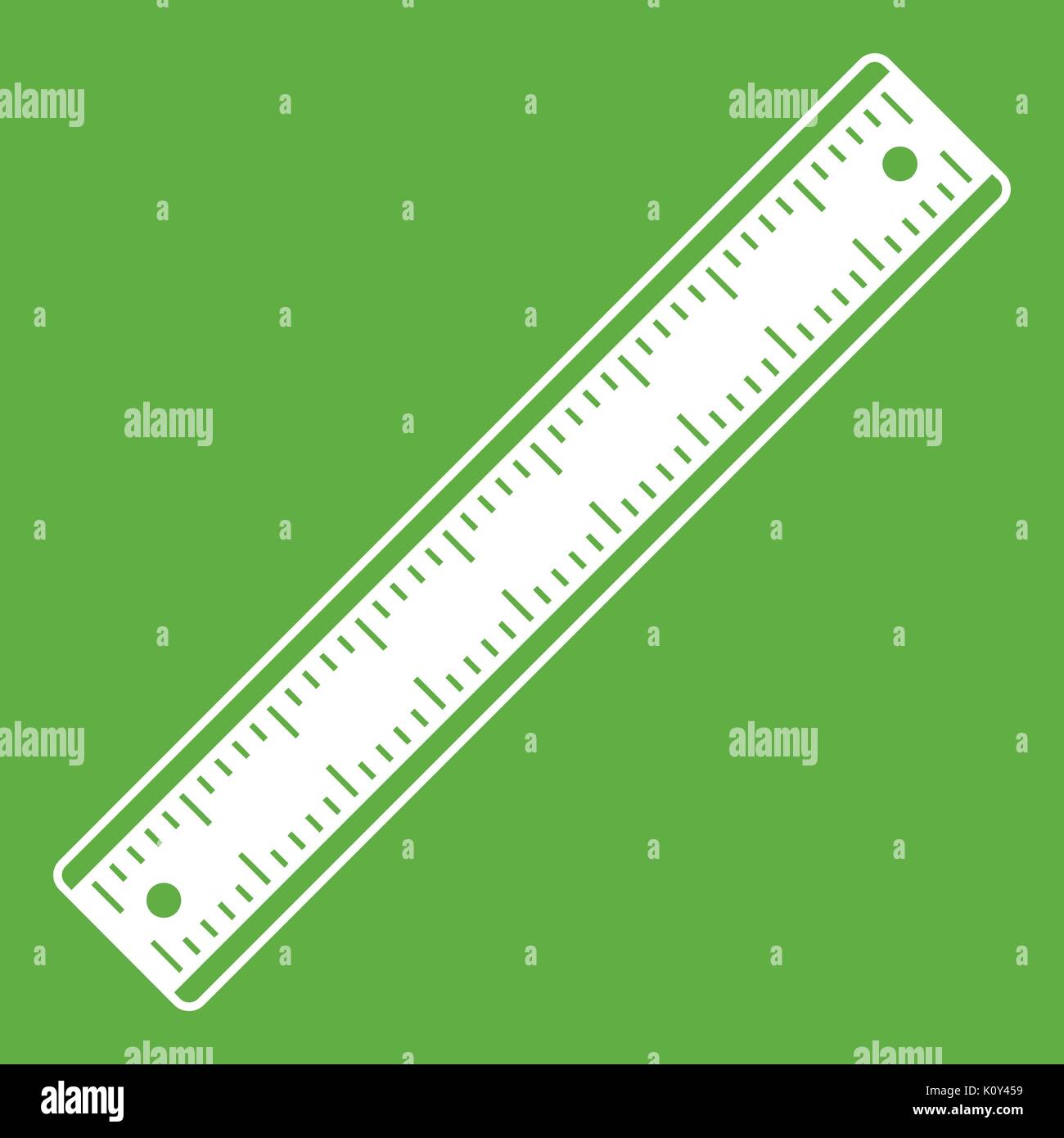 Ruler icon green Stock Vector Image & Art - Alamy