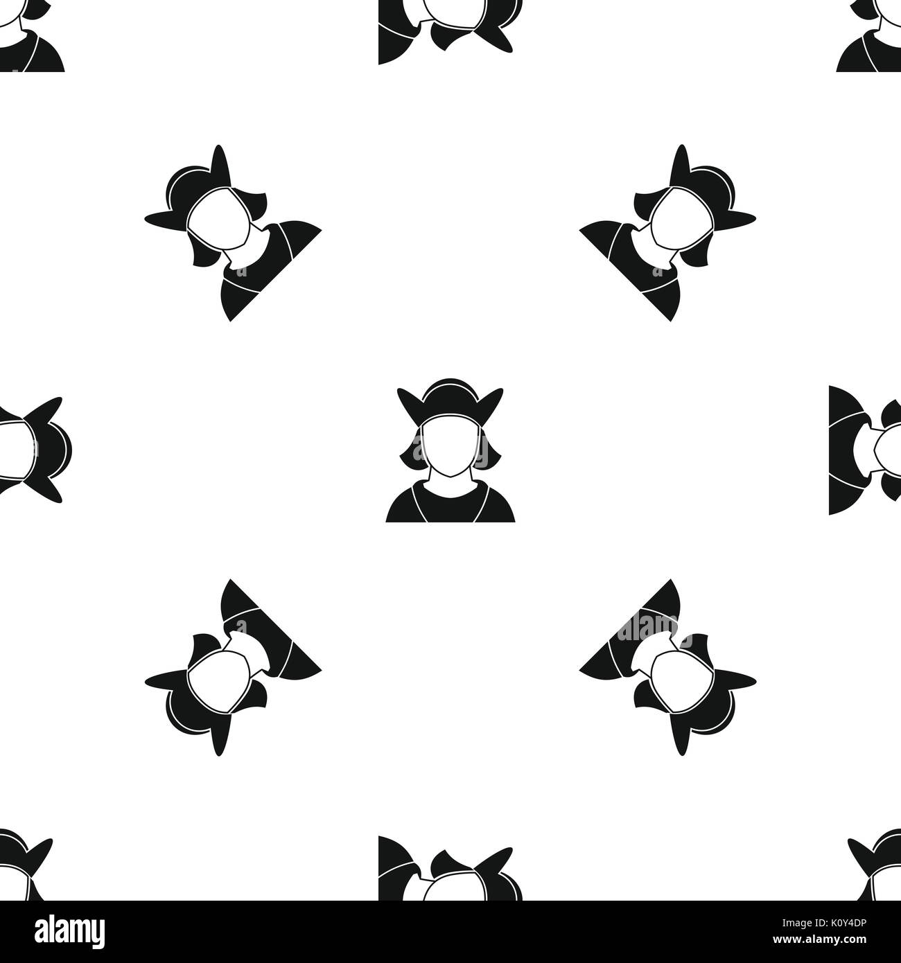 Male avatar pattern seamless black Stock Vector Image & Art - Alamy