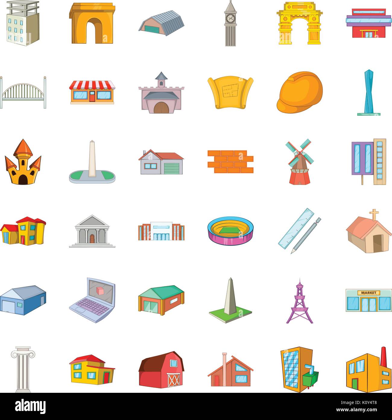 Project icons set, cartoon style Stock Vector Image & Art - Alamy