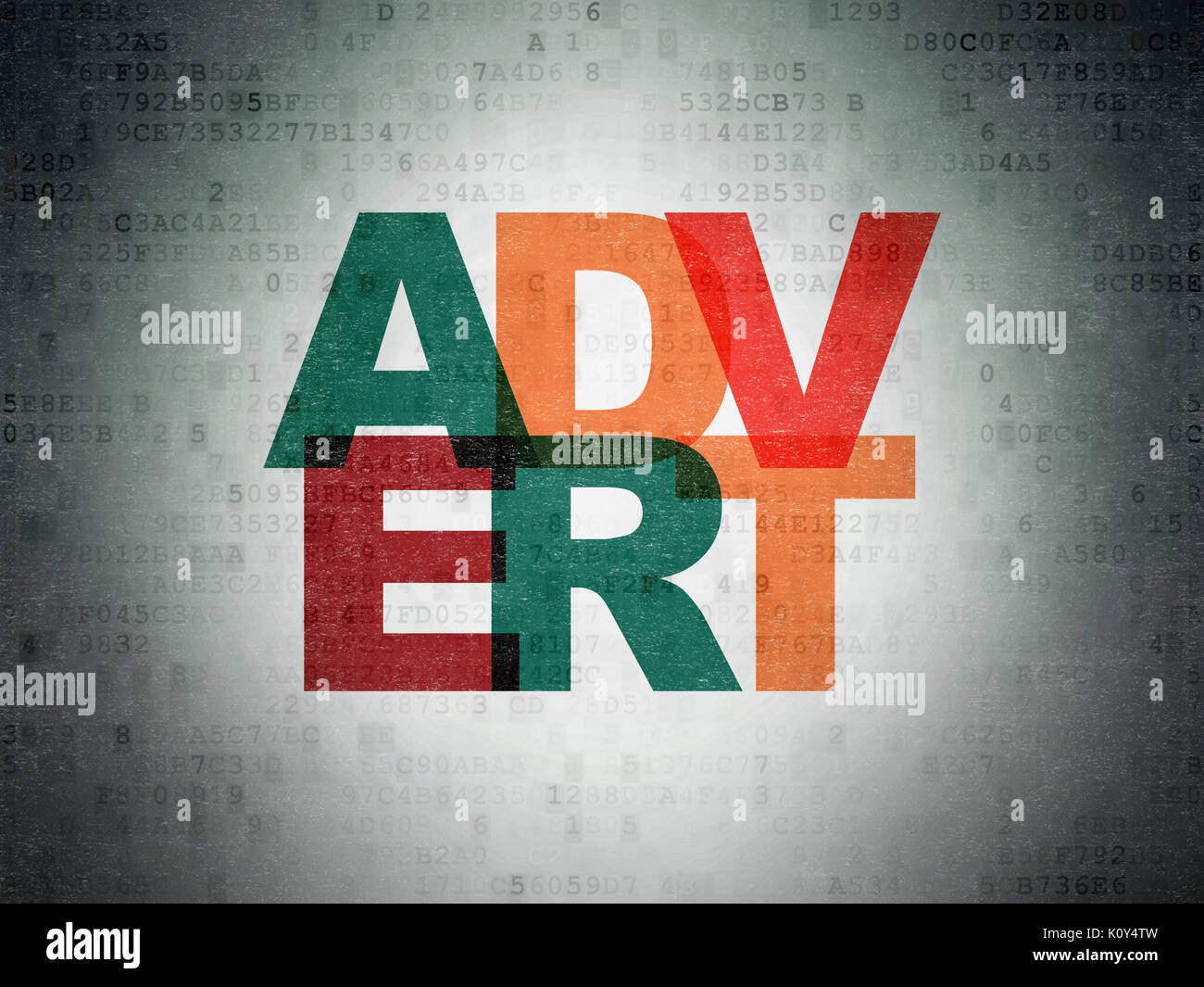 Marketing concept: Advert on Digital Data Paper background Stock Photo ...