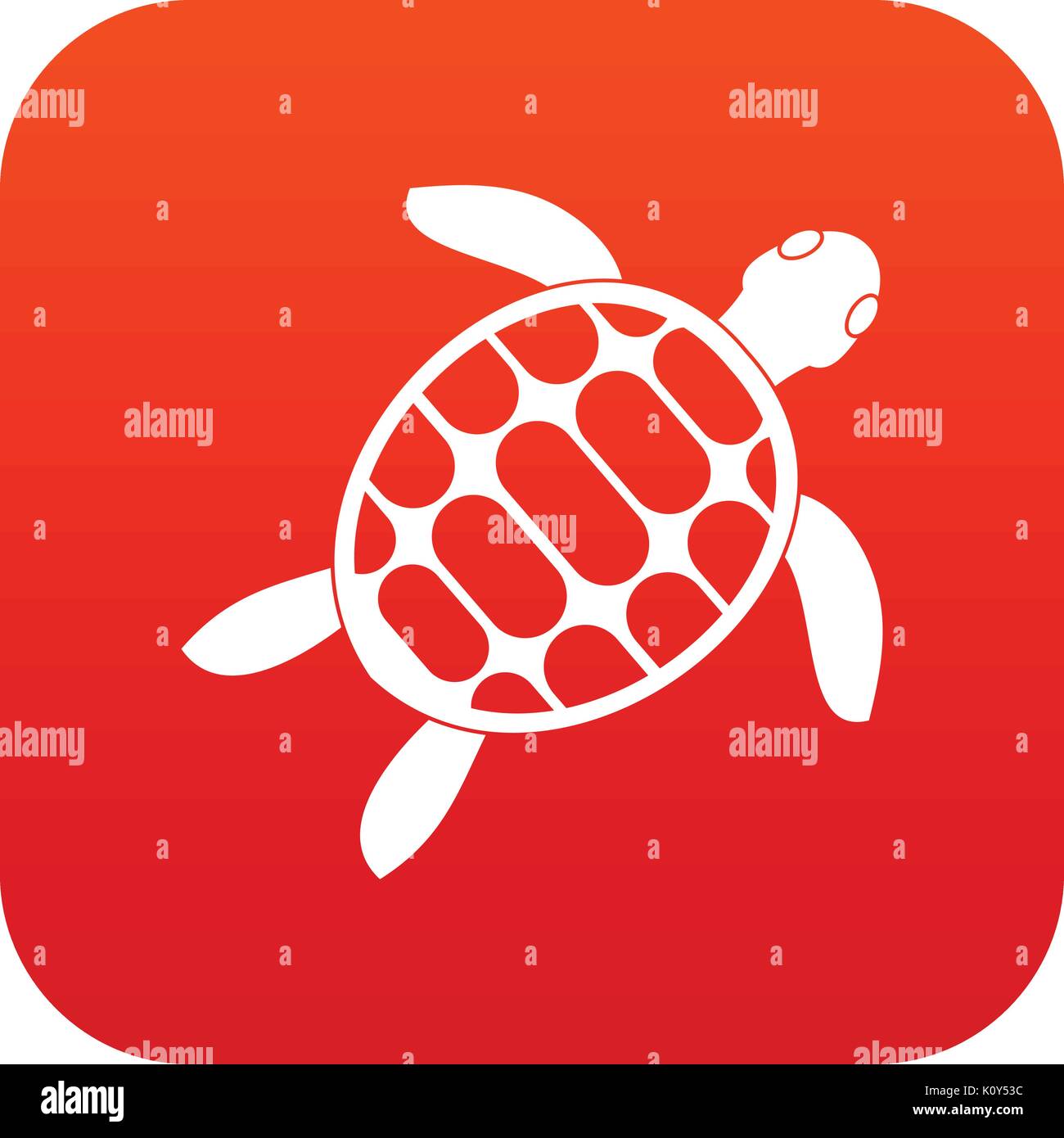 Turtle icon digital red Stock Vector Image & Art - Alamy