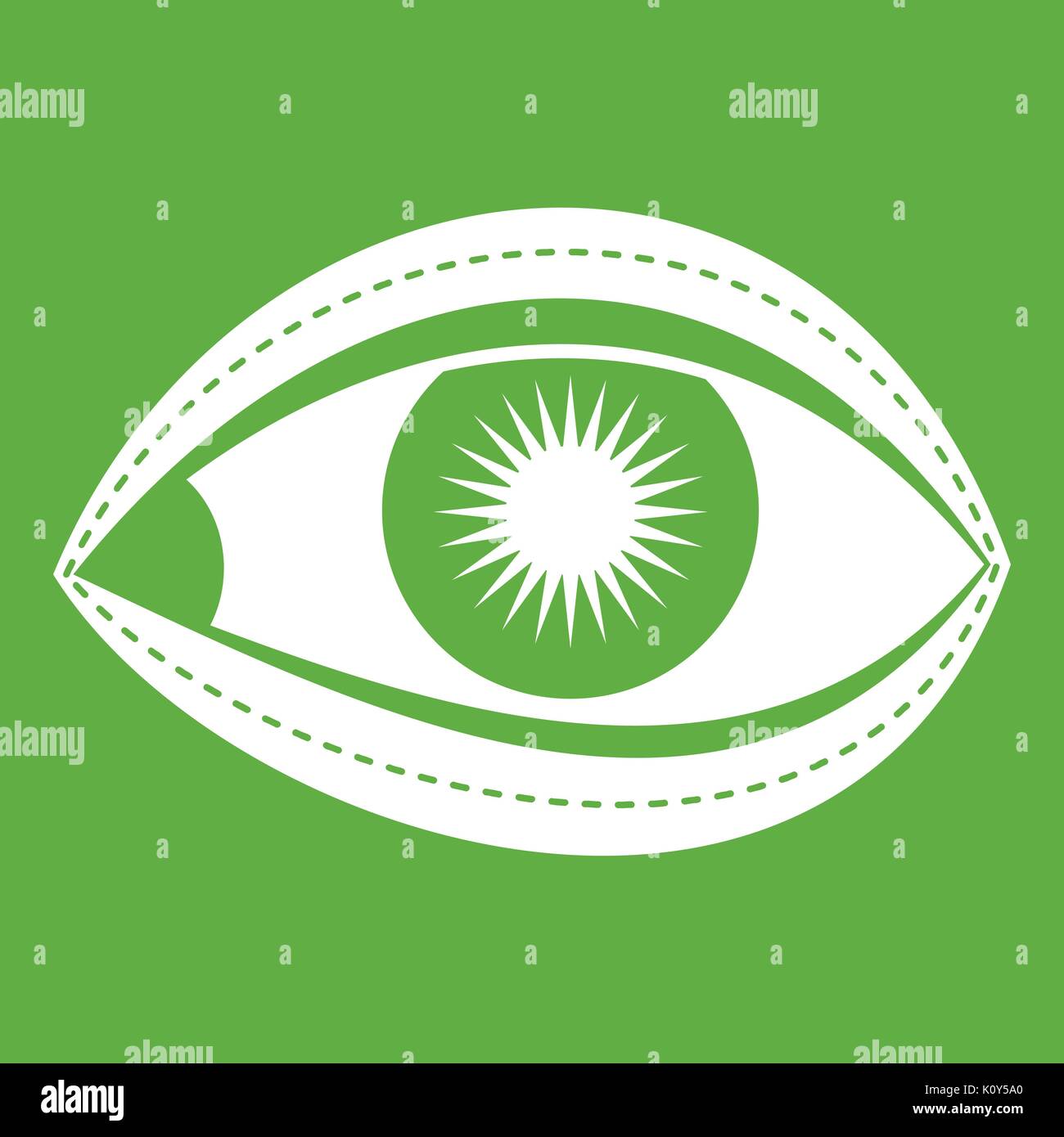 Plastic surgery of eye icon green Stock Vector Image & Art - Alamy
