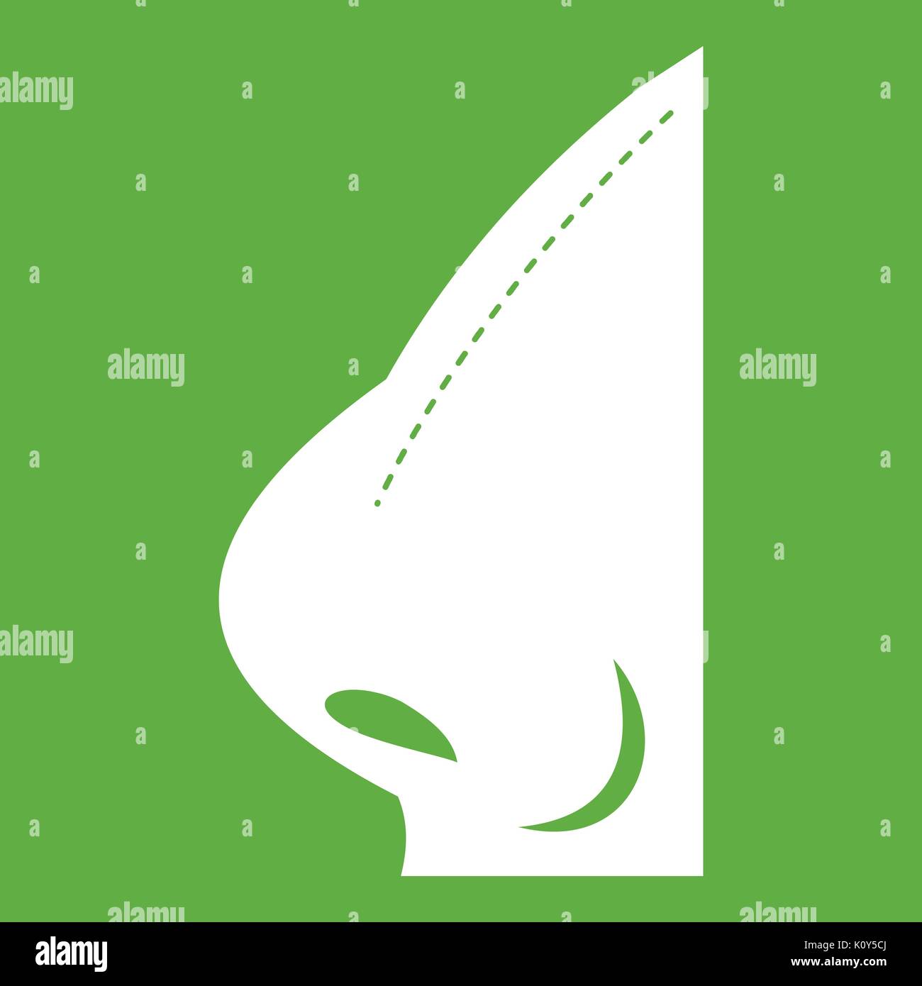 Rhinoplasty of nose icon green Stock Vector Image & Art - Alamy