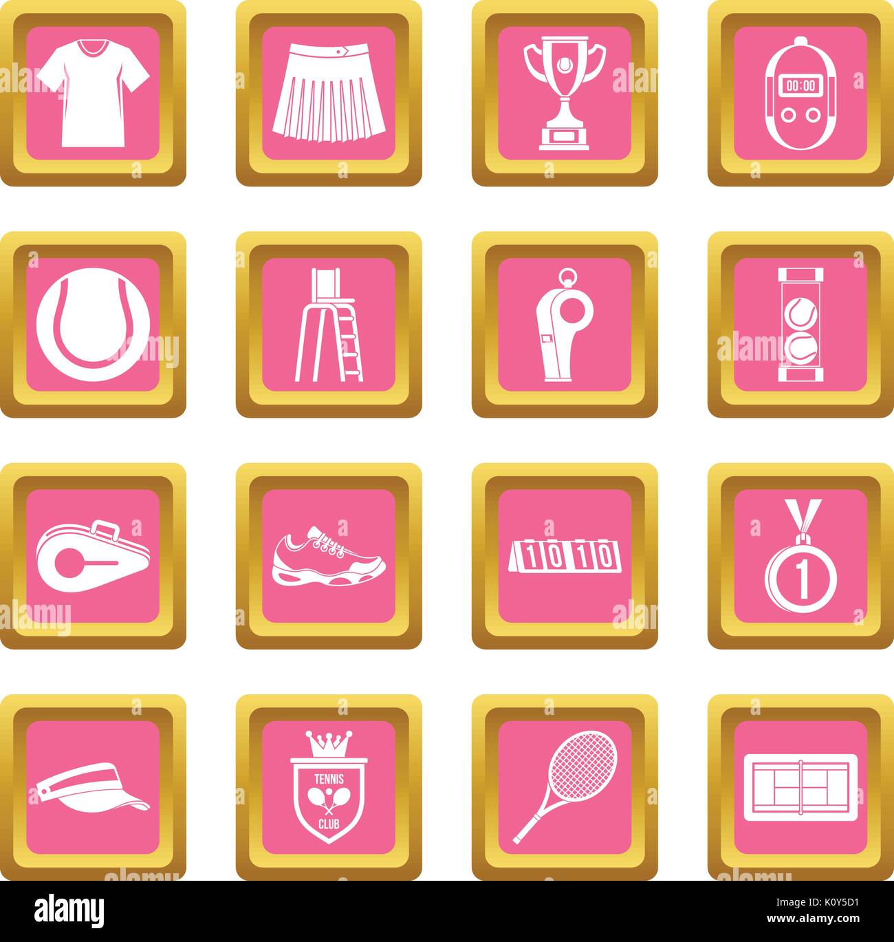 Pink court Stock Vector Images - Alamy