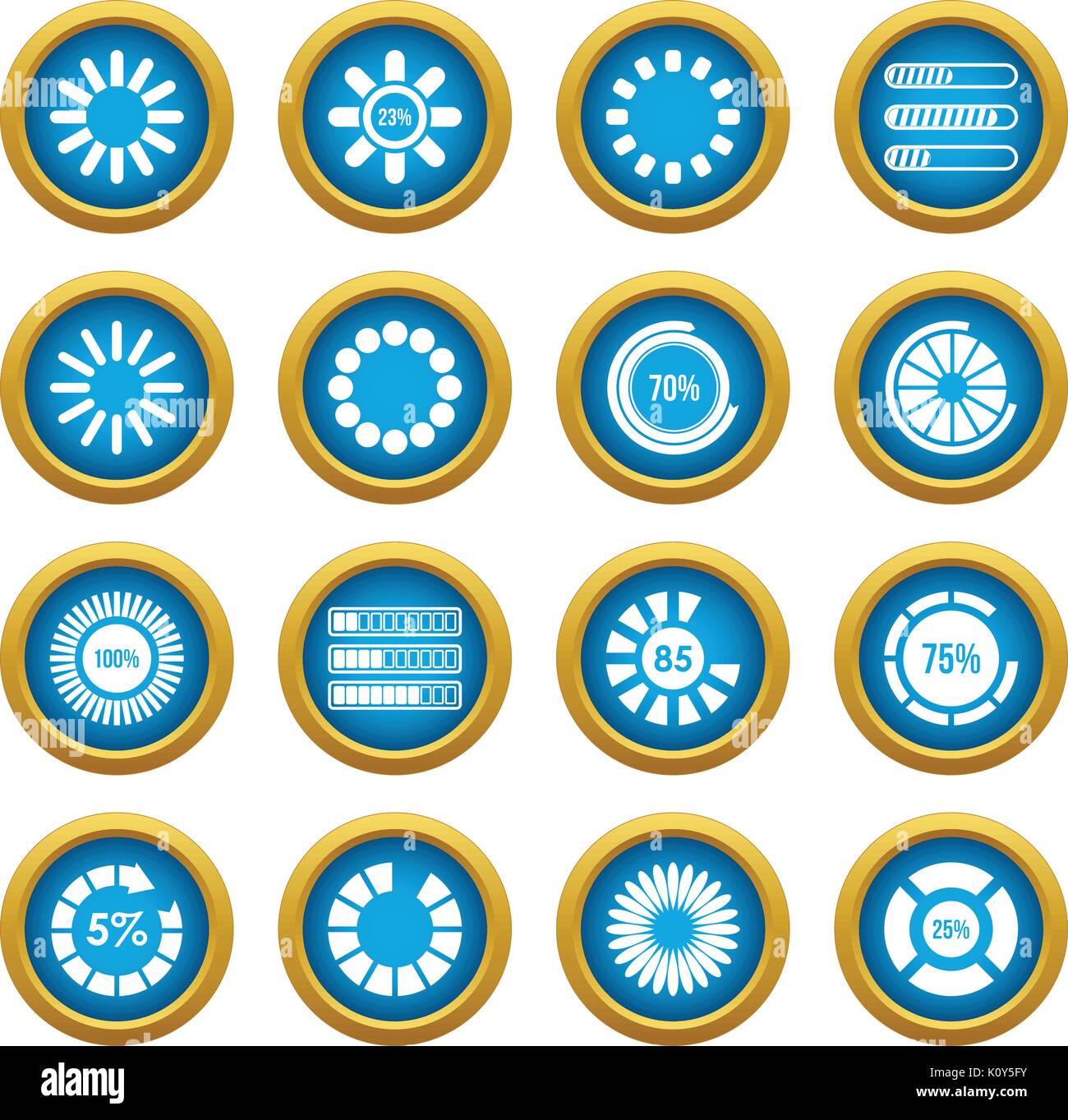 Loading bars and preloaders icons blue circle set Stock Vector Image ... Loading bars and preloaders icons blue circle set Stock Vector Image ...