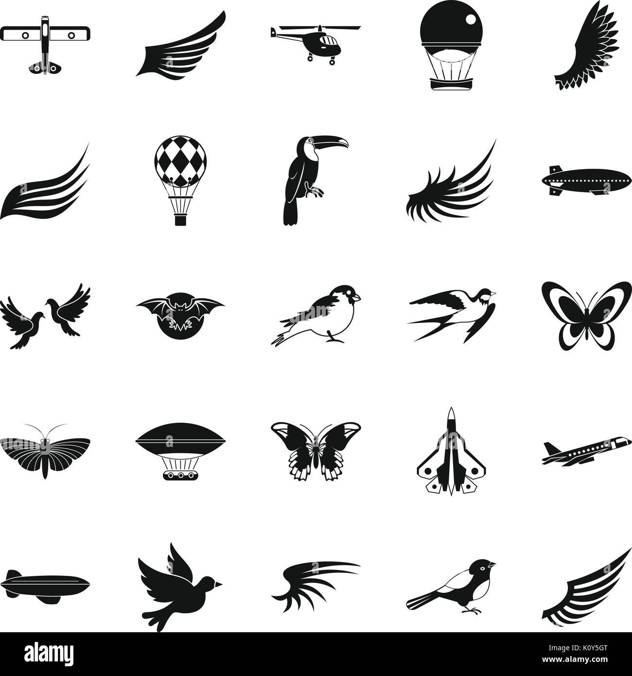 Blade icons set, simple style Stock Vector Image & Art - Alamy