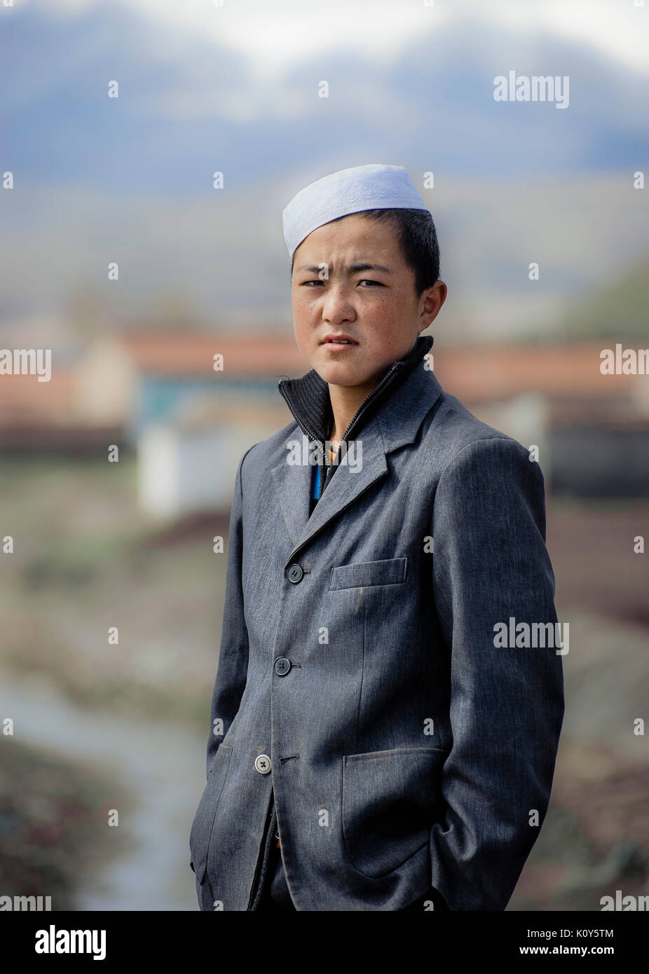 A teenager from the Hui ethnic minority of China Stock Photo - Alamy
