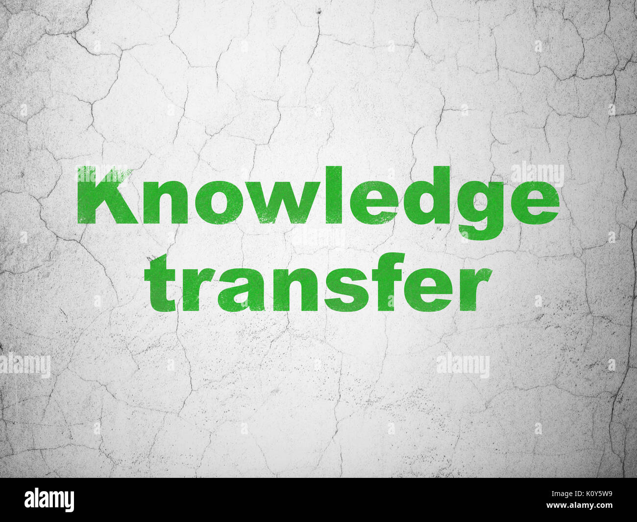 Studying concept: Knowledge Transfer on wall background Stock Photo - Alamy